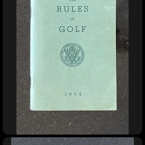 Rare Vintage The Rules Of Golf - 1954 | Other | Rare Vintage The Rules ...